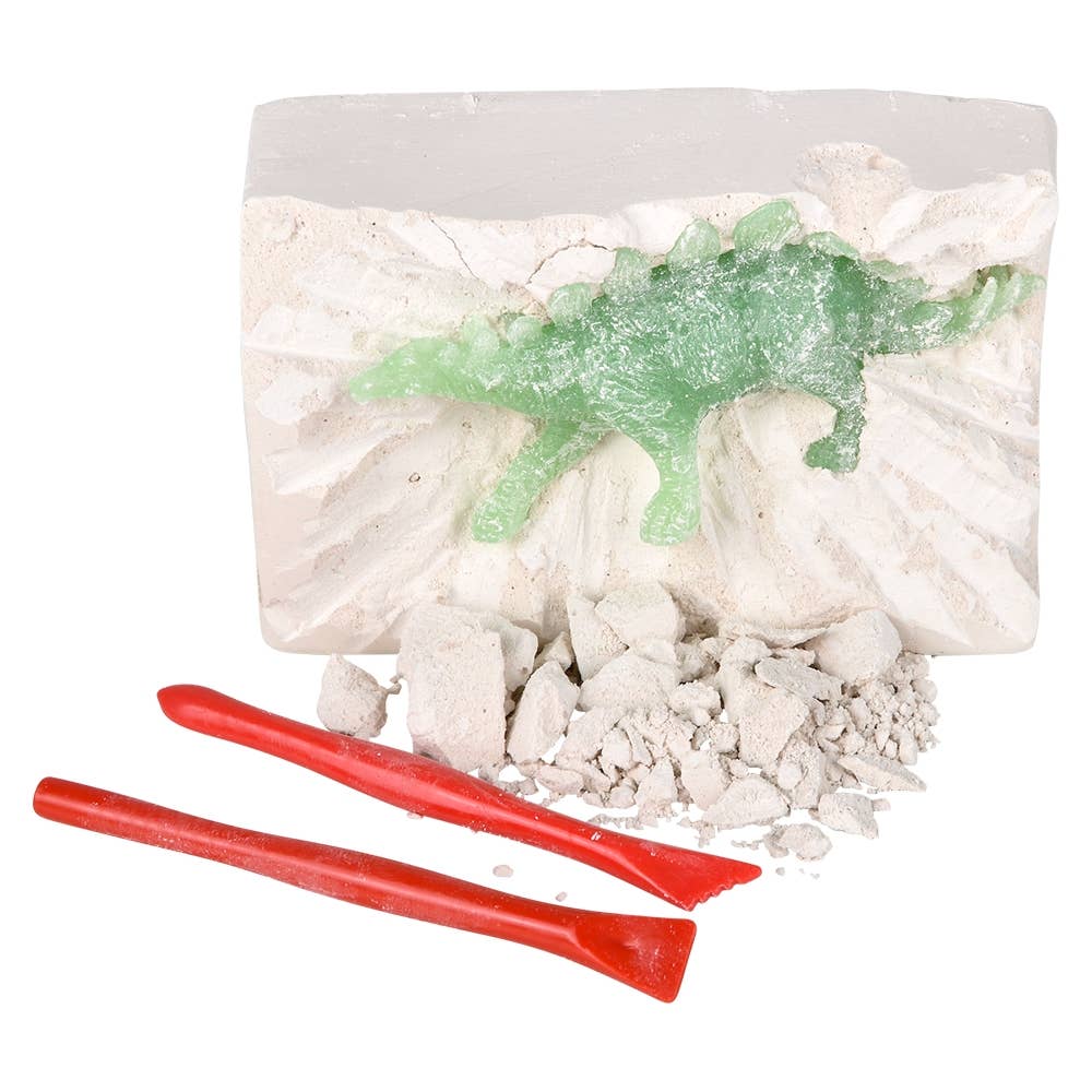 Deluxe GID Dinosaur Dig Set 7" (6 Asst.) 72/34 - LLB Toys – La-Luna-Bella